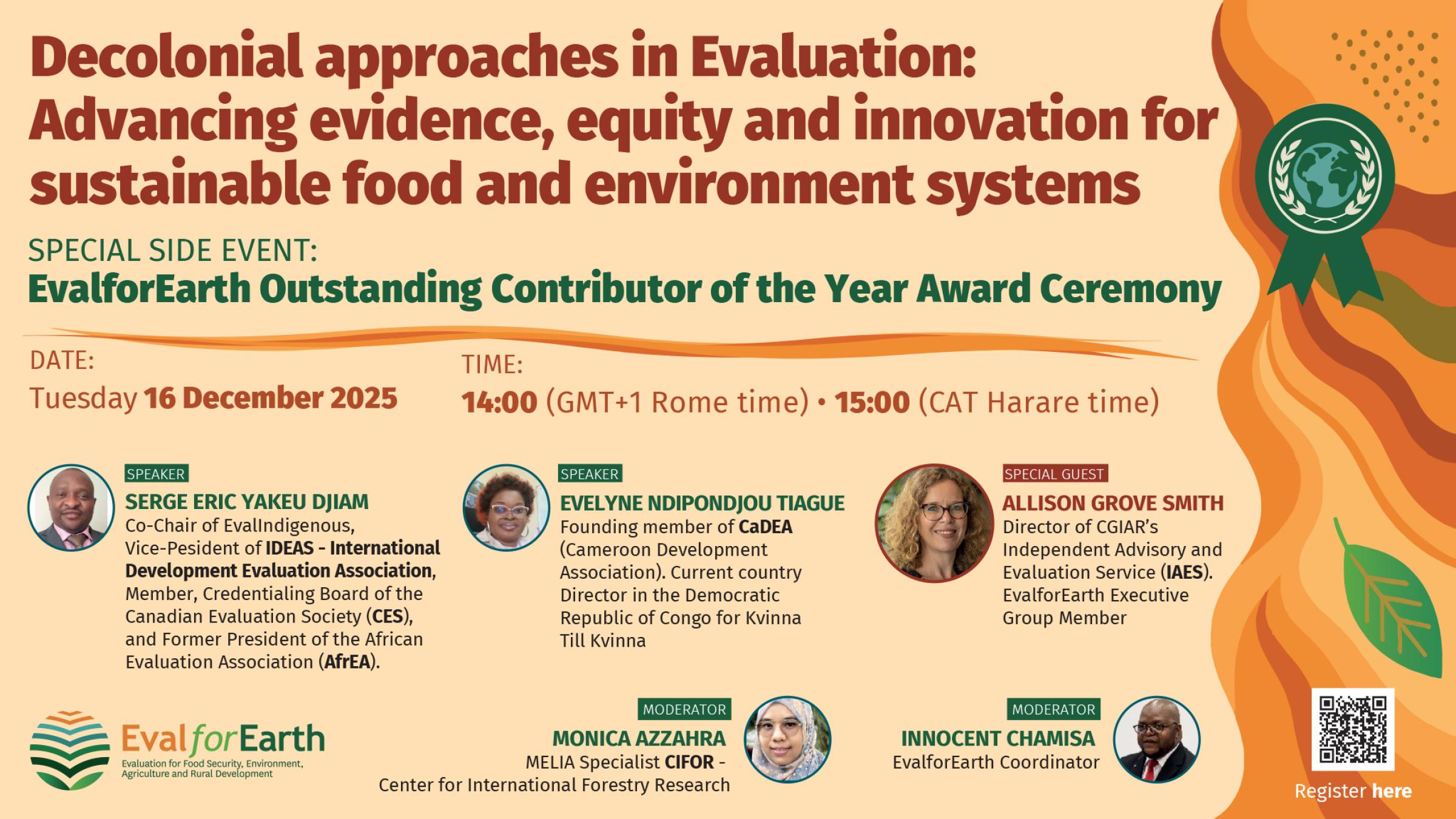 Webinar: Decolonial Approaches in Evaluation: Advancing evidence ...